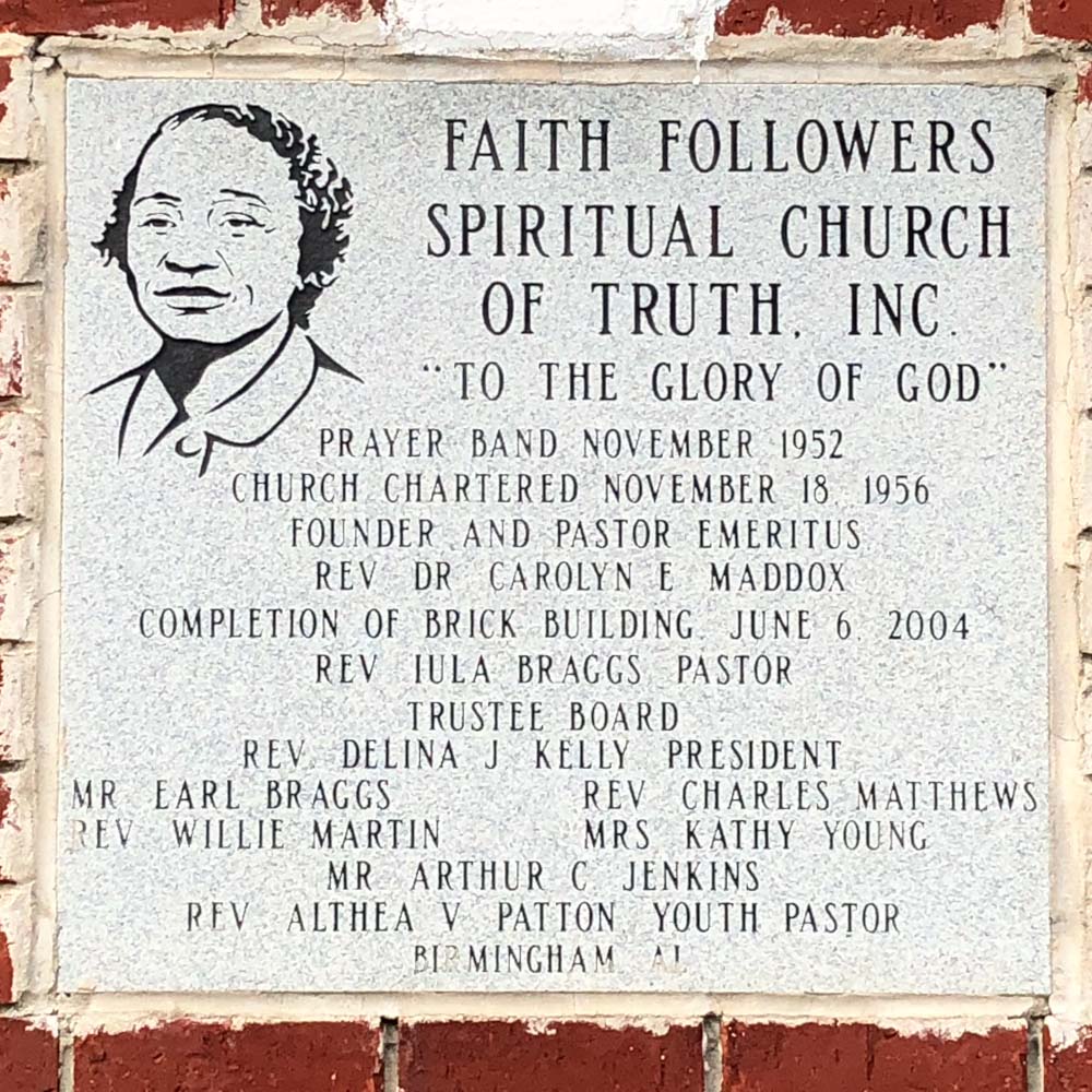 Faith Followers Spiritual Church of Truth – Chasing Churches